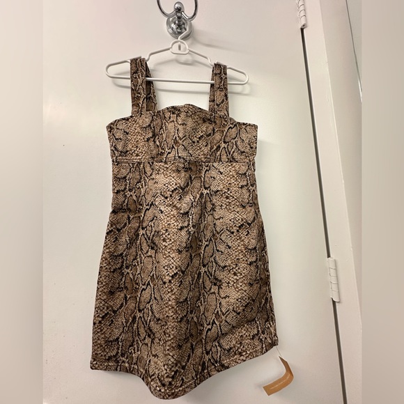 Reformation | Dresses | Reformation Jean Snake Patterned Mini Dress Never Worn Still Has Tags ...